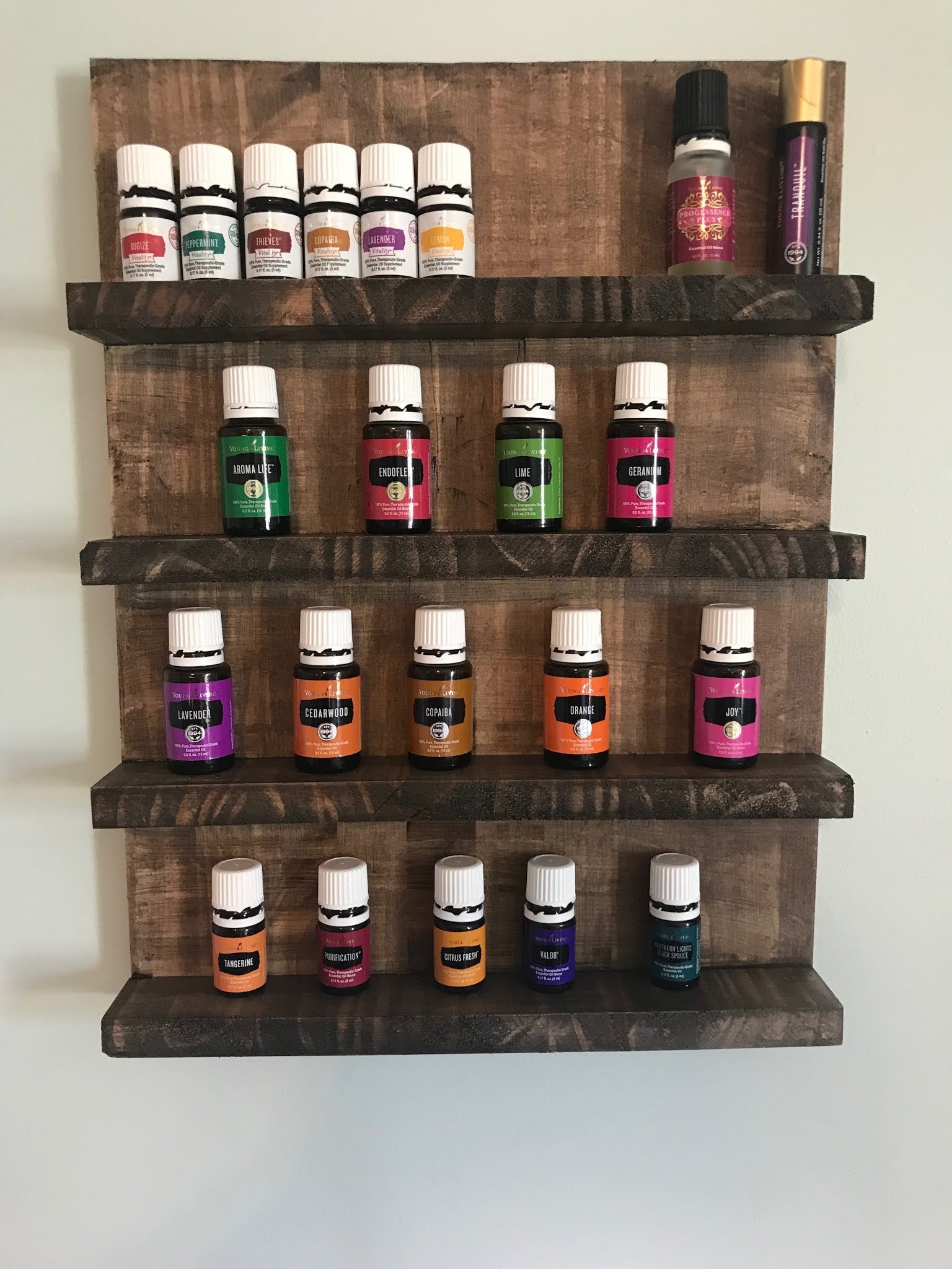 Essential Oil Shelf - Rustic - Essential Oil Storage - Etsy