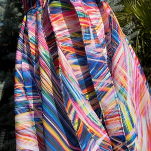 Handmade Vivid Colour Splash Print Ruched Dress - Etsy