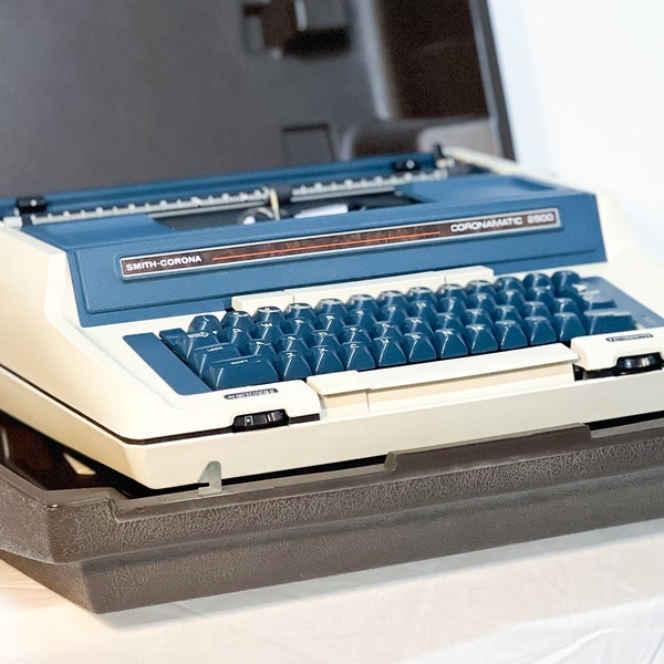 Blue Typewriter - Etsy