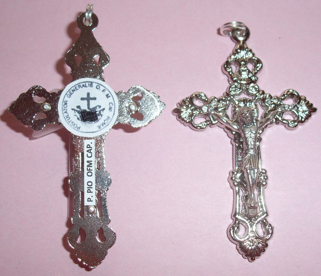 St Padre Pio Relic Cross - Etsy