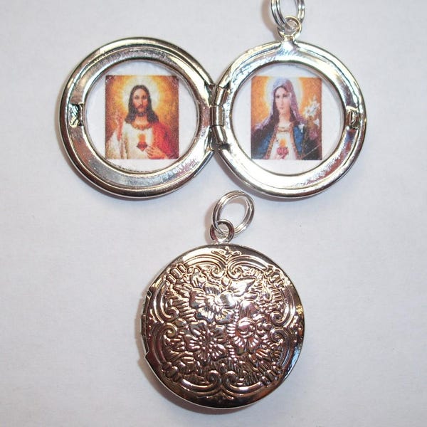 Virgin Mary Locket - Etsy