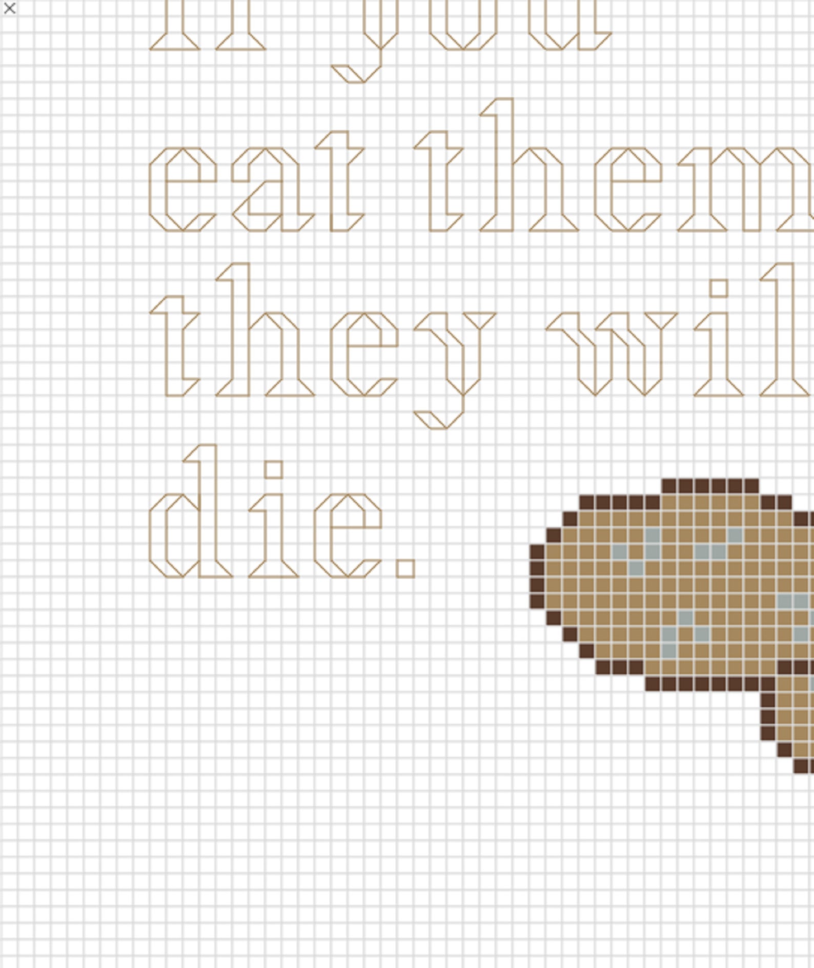 Friends & Potatoes Cross Stitch Pattern | Instant PDF | Download - Etsy
