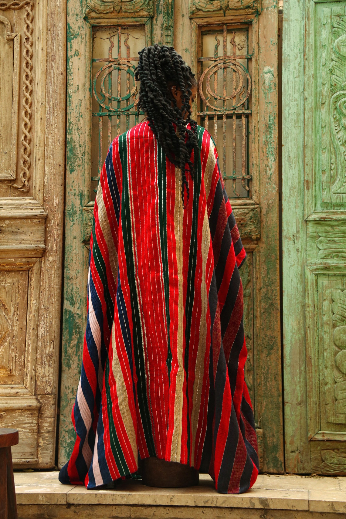 Stunning Rainbow Hand Loomed Kimono Winter Wool Kimono - Etsy