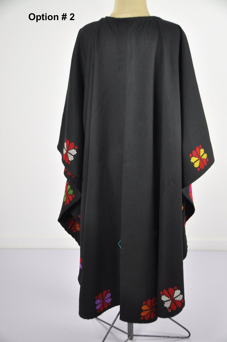 Bedouin Embroidered Hooded Wool Coat Cloak Morocco Vintage - Etsy