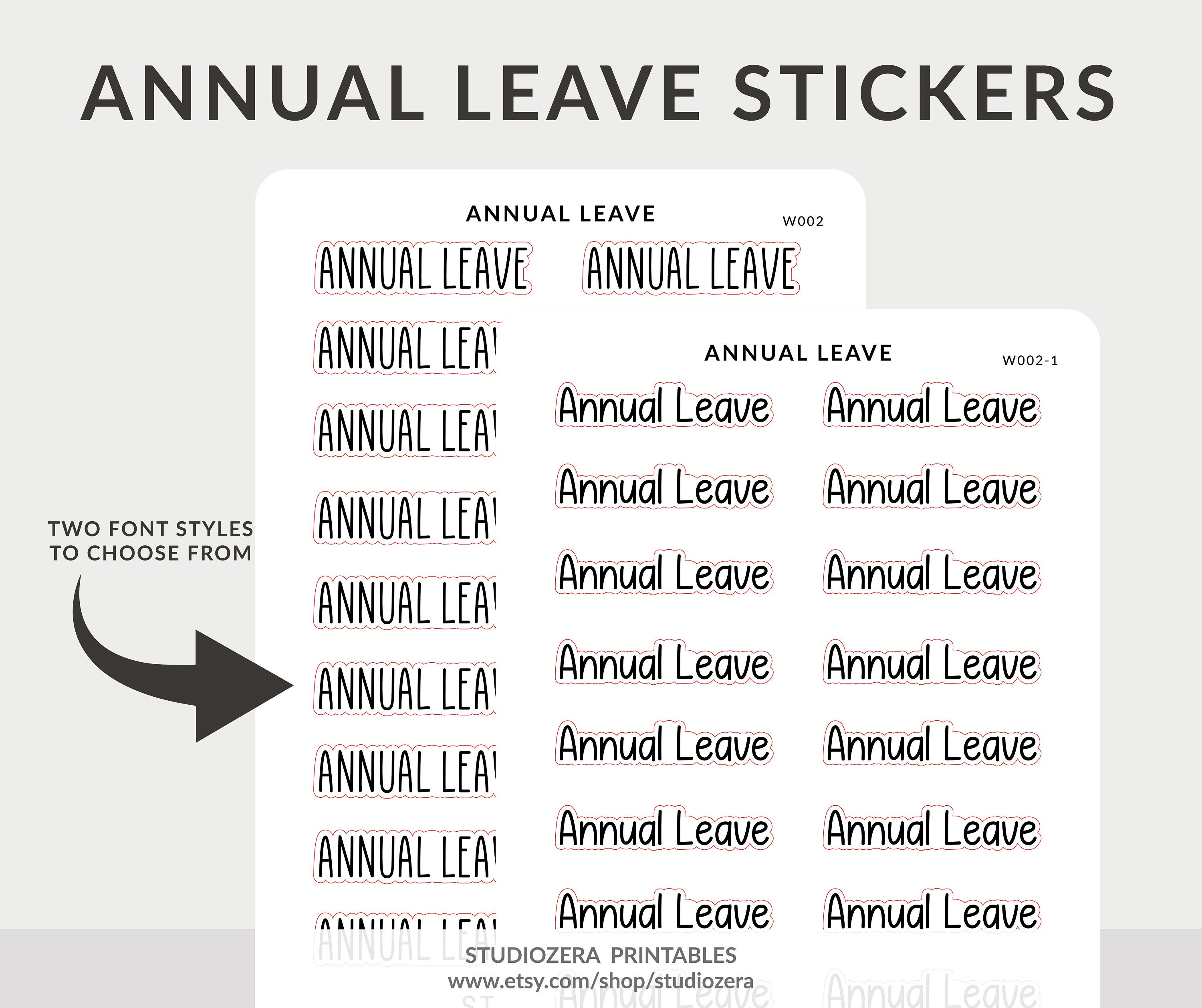 Annual Leave Word Stickers Icon Stickers Functional Etsy annual-leave-word-stickers-icon-stickers-functional-etsy