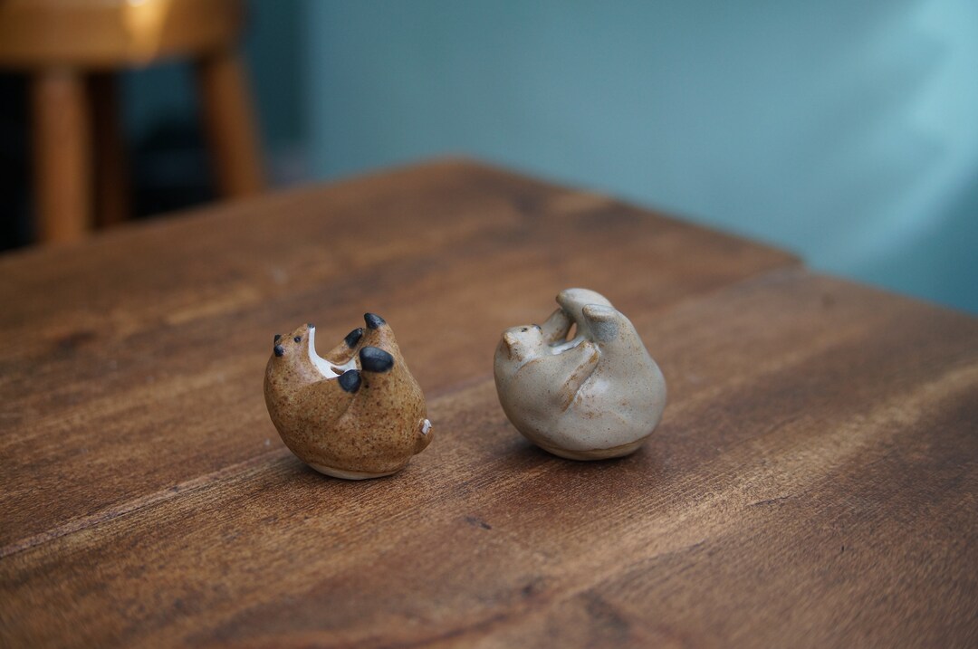 Handmade Ceramic Mini Fox/koala Flower Pot, Fox/koala Vase, Desk ...