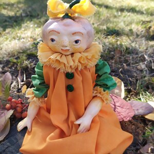 Interior Doll Pumpkin for Halloween Handmade Plastic Boudoir - Etsy