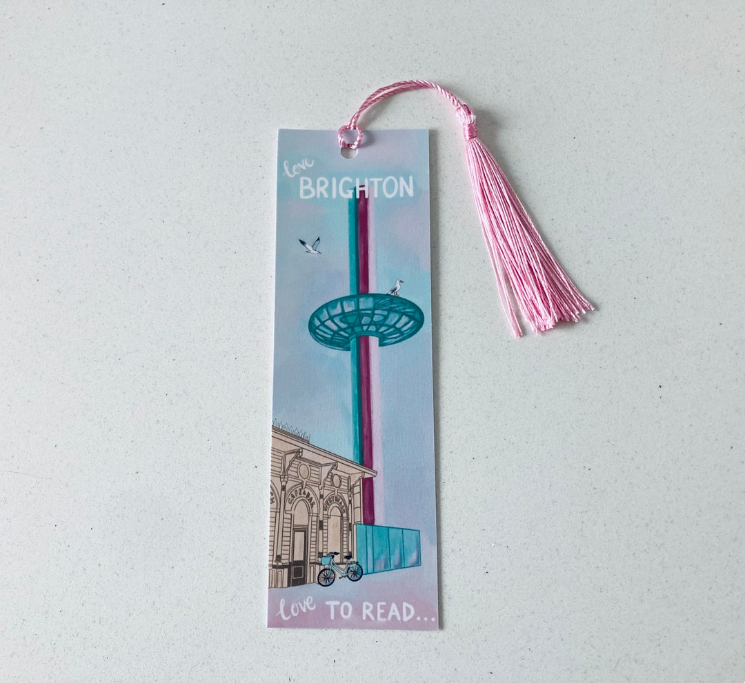 Brighton Bookmark/brighton I360/brighton Art/book Art/reading Gift ...