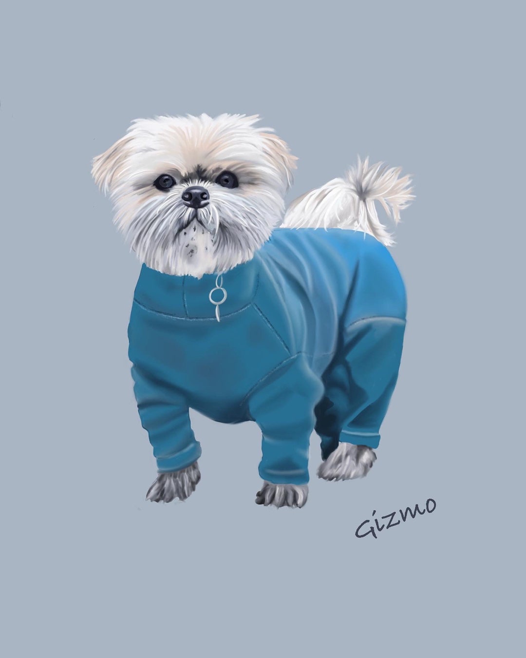 Pet Portrait / Draw My Pet / Pet Wall Art / Digital Art Print / Draw My ...