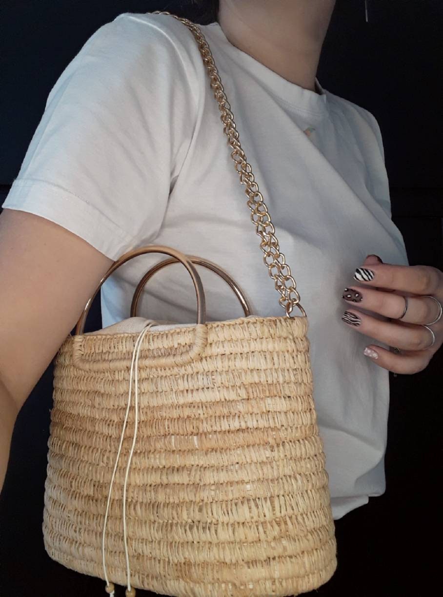 Natural Raffia Crossbody Bag, Summer Bag - Etsy