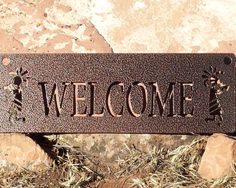 Metal welcome sign | Etsy