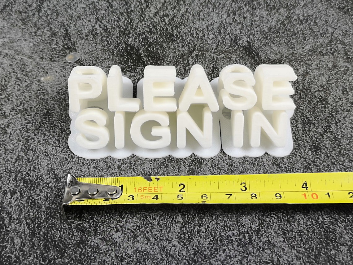 Please Sign In Desk Sign Reception Desk Office Sign Hotel | Etsy