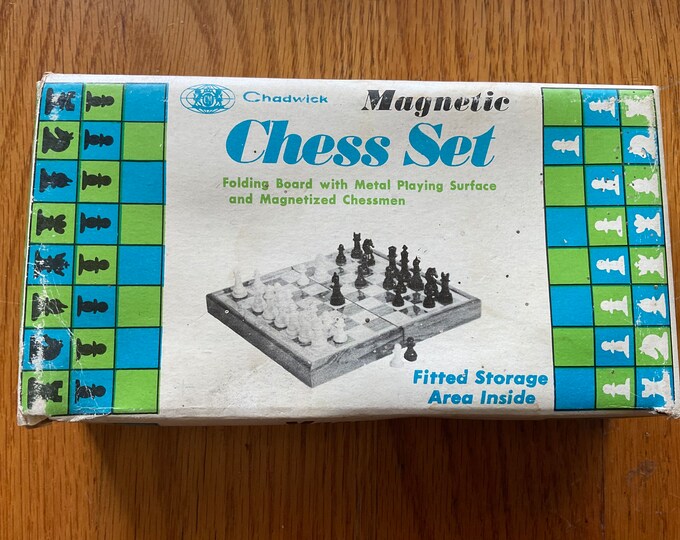 Vintage Chadwick Magnetic Chess Set - Etsy