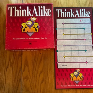 1992 Golden #5076 Think Alike Game-complete - Etsy