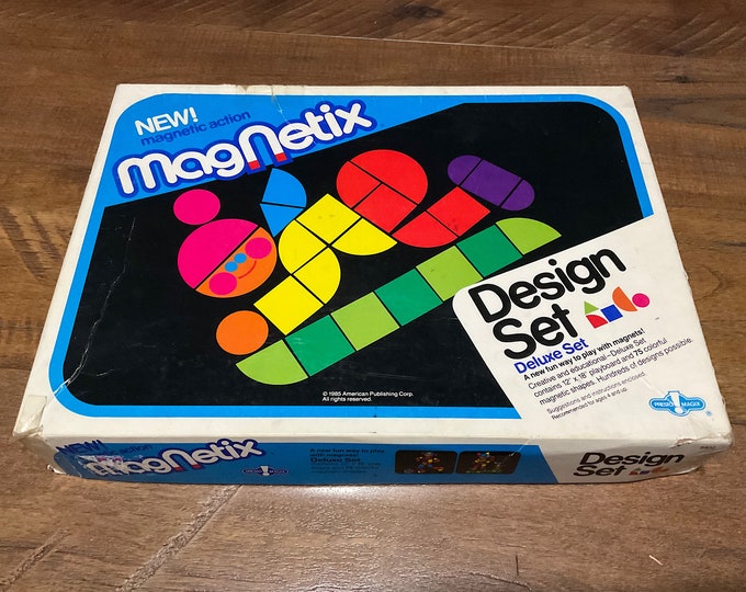 1985 Magnetix Deluxe Design Set- Complete - Etsy