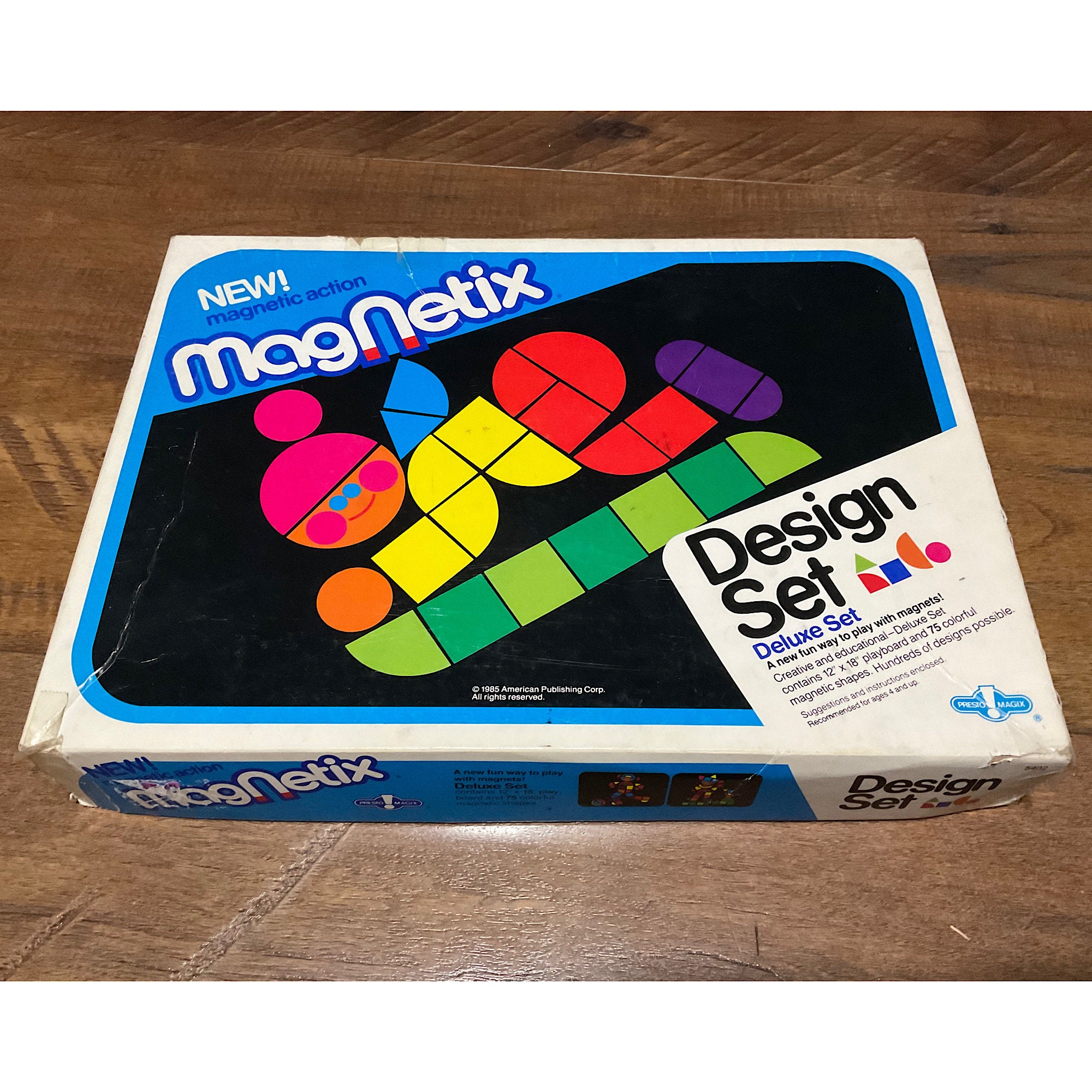 1985 Magnetix Deluxe Design Set Complete Etsy