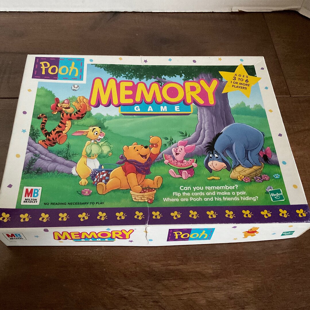 1996 Milton Bradley Winnie the Pooh Memory Match Game Complete - Etsy