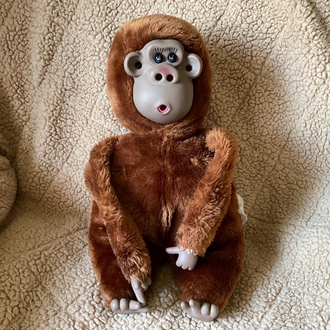 Vintage Rutherford Monkey Plush - 16” - Etsy