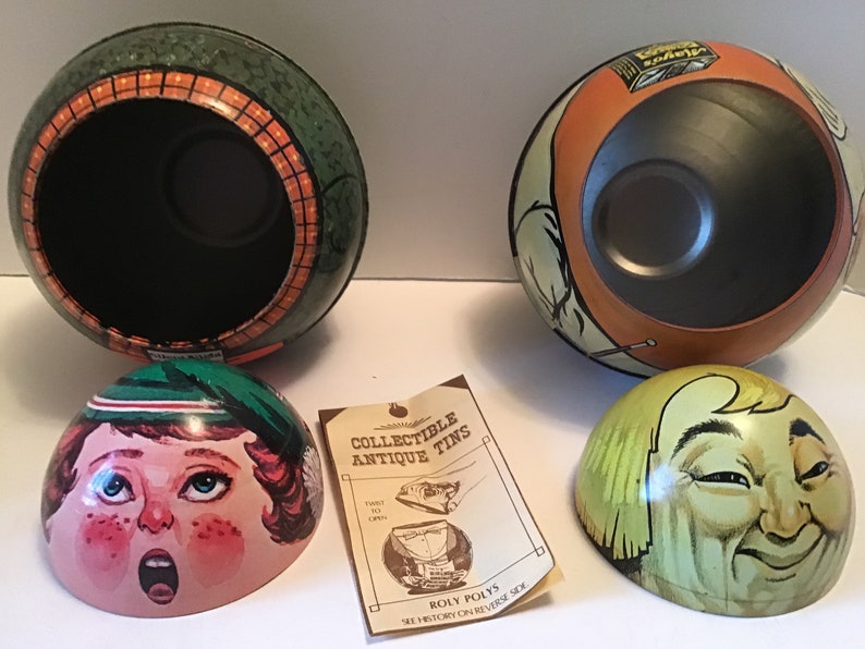 Vintage Cheinco Housewares Roly Poly Collector Tins - Etsy