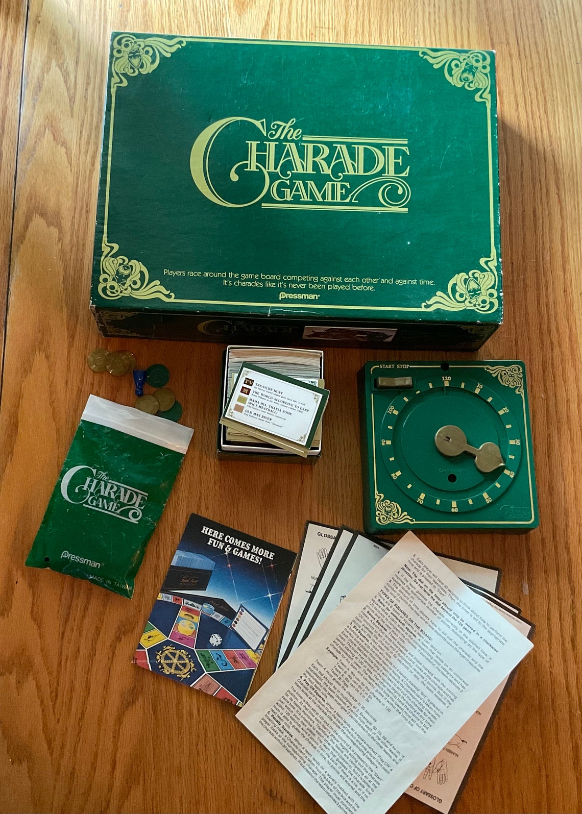 1985 Pressman the Charade Game- COMPLETE - Etsy