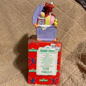 1993 ENESCO Sesame Street Elmo in a Toy Chest Music Box - Etsy