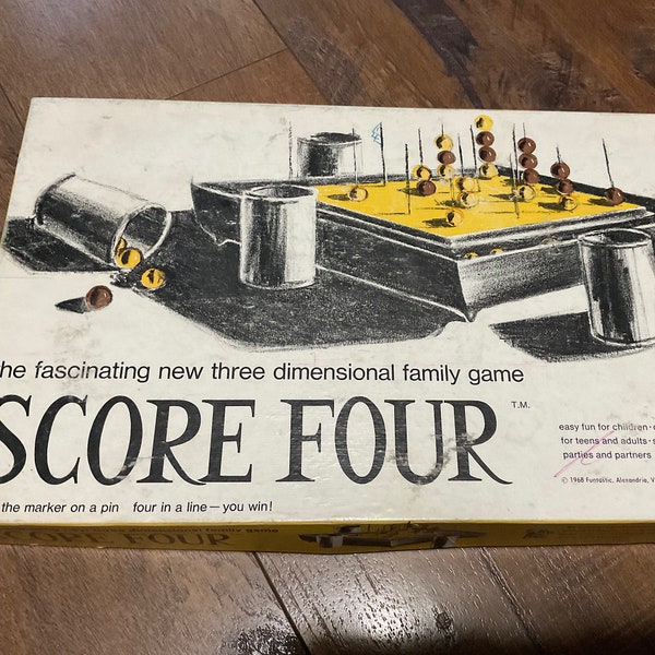 Score Four Game - Etsy