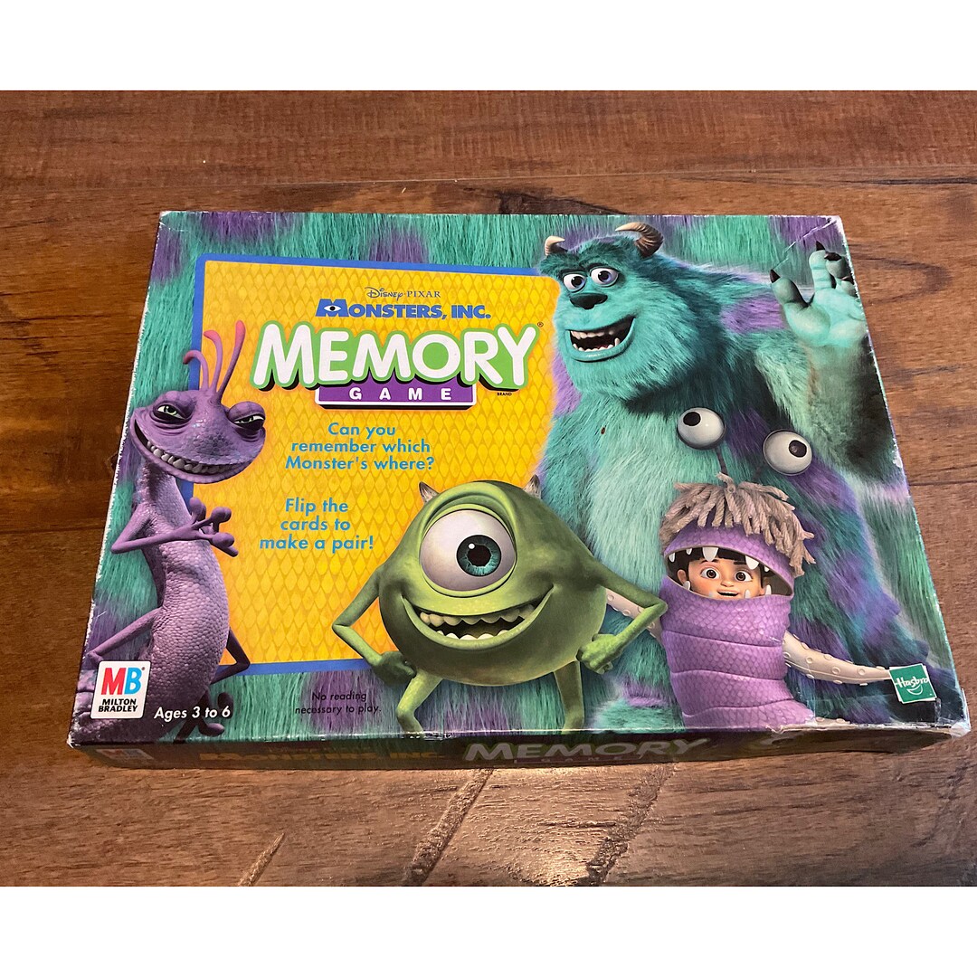 2001 Milton Bradley Monsters Inc Memory Game Missing 3 Cards - Etsy