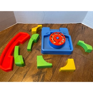 Vintage Plastic Telephone Puzzle - Etsy