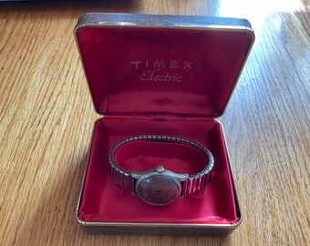 Men's Timex A Cell Electric Vintage Watch W/stainless Steel Band - Etsy