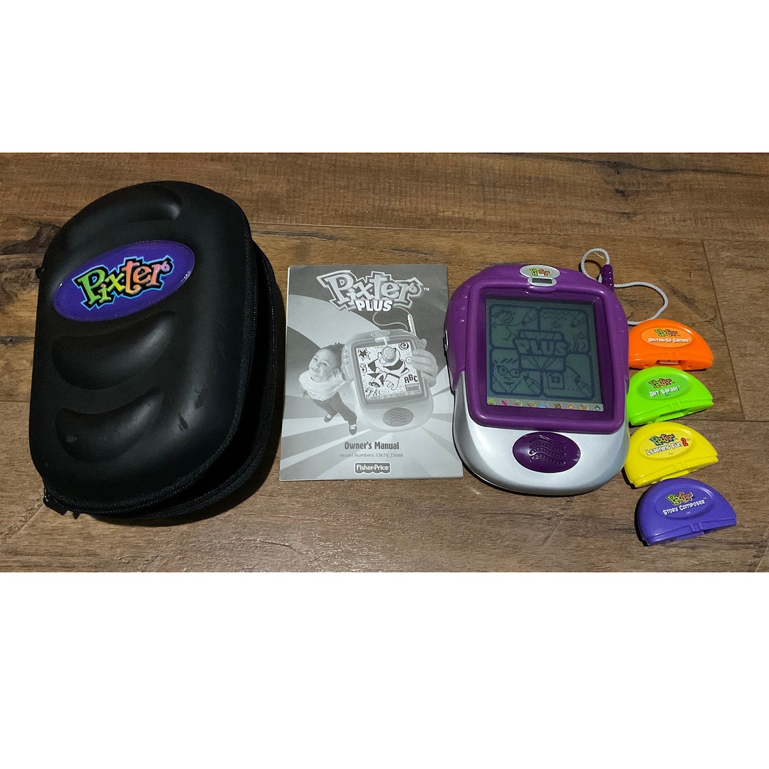 2002 Mattel Pixter Plus W/ 4 Games- Tested & Works - Etsy