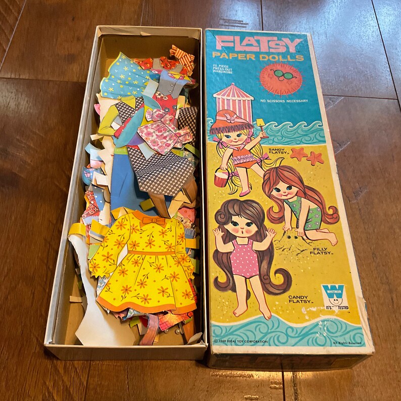 1969 Whitman Ideal Toys Flatsy Paper Dolls - Etsy