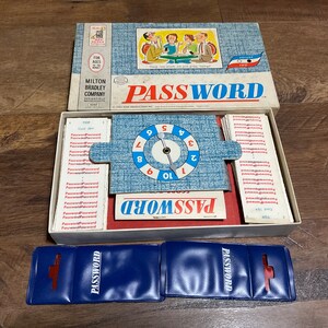 1962 Peak Production Milton Bradley Password Game- Complete - Etsy