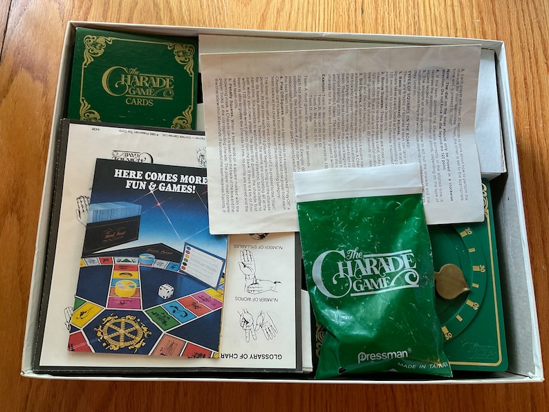 1985 Pressman the Charade Game- COMPLETE - Etsy