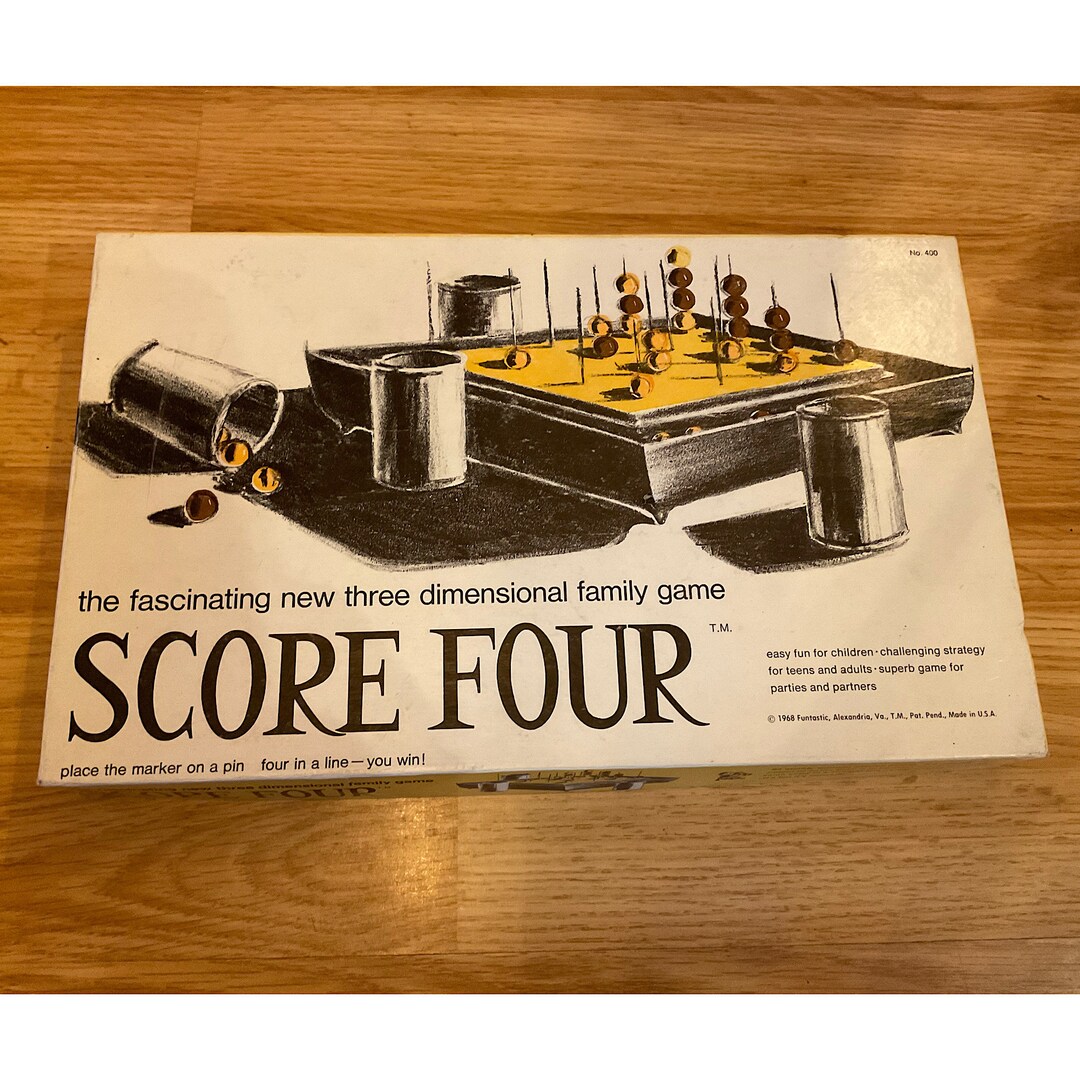 1968 Funtastic Score Four Game Complete - Etsy