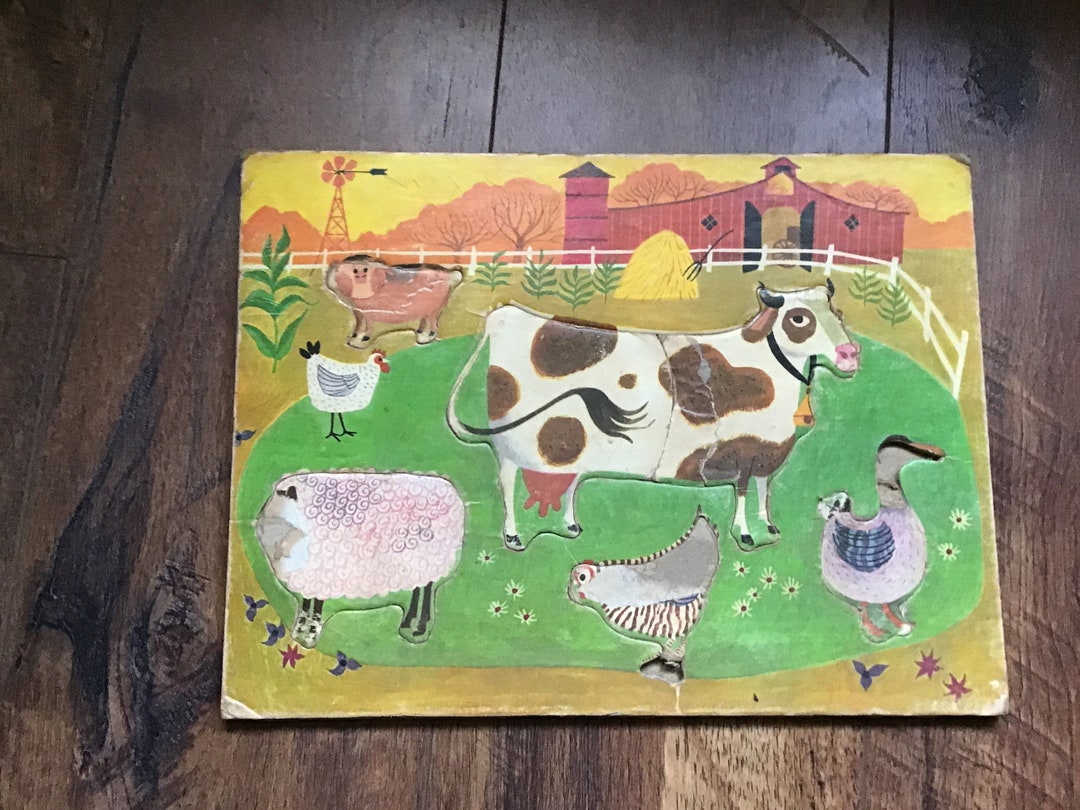 Very Old Farm Puzzle - Etsy