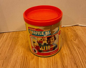 Playskool Bristle Blocks 64 Piece Set Vintage 1970's Toy Blocks Vintage ...