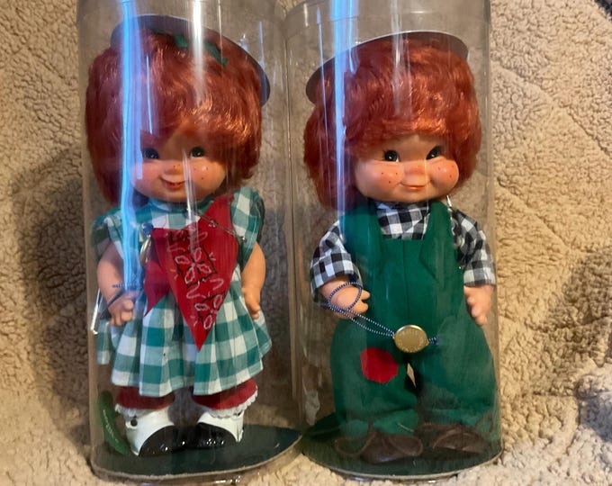 1963 W. Goebel Charlot Byj Good Luck Red Head Irish Dolls - With Stands ...