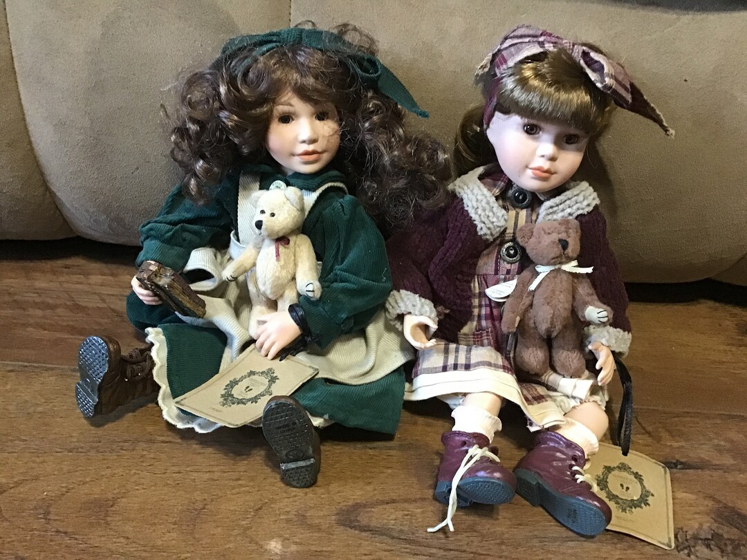 1999 the Boyds Collection Yesterdays Child Laura & Nellie Porcelain ...
