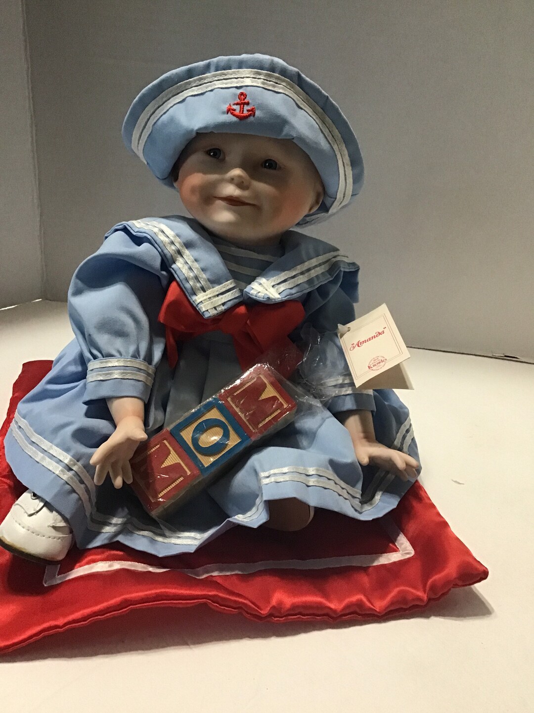 Vintage Edwin M Knowles Amanda Porcelain Doll - Etsy