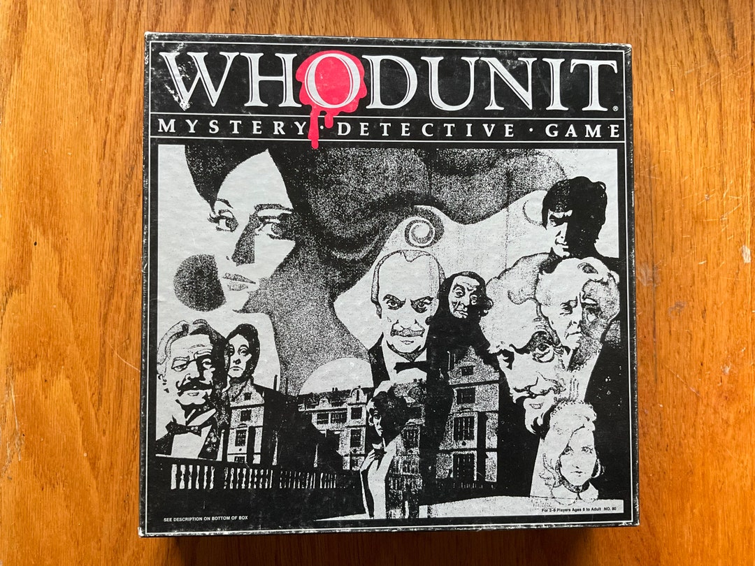 1985 Whodunnit Mystery Detective Game - Etsy