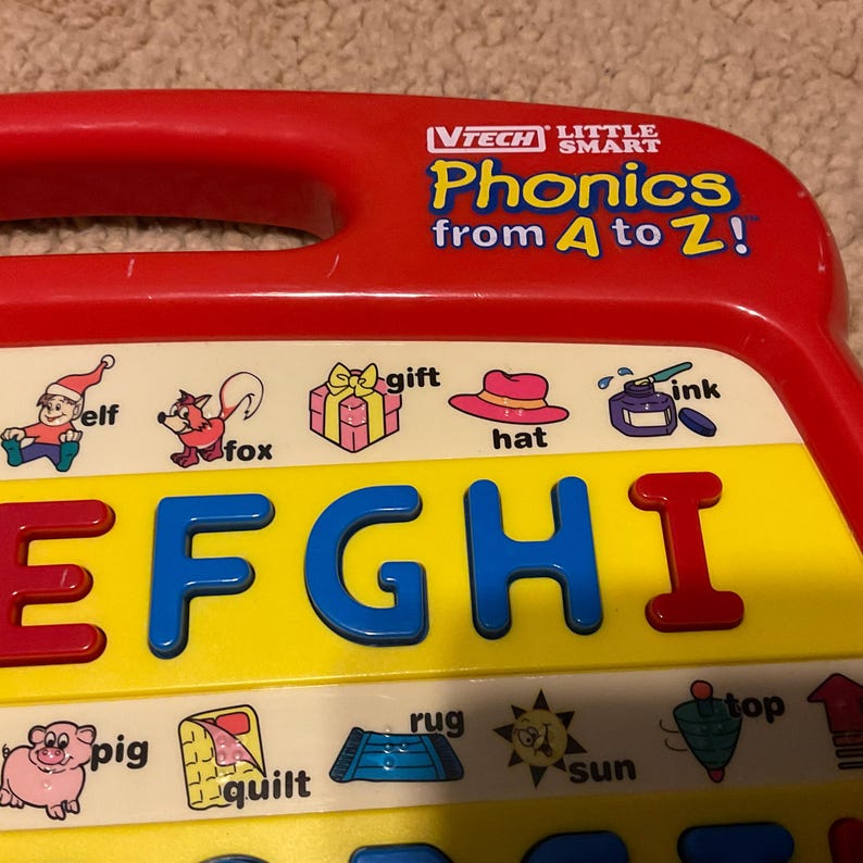 Vintage Vtech Little Smart Phonics From A to Z Interactive Desktop ...