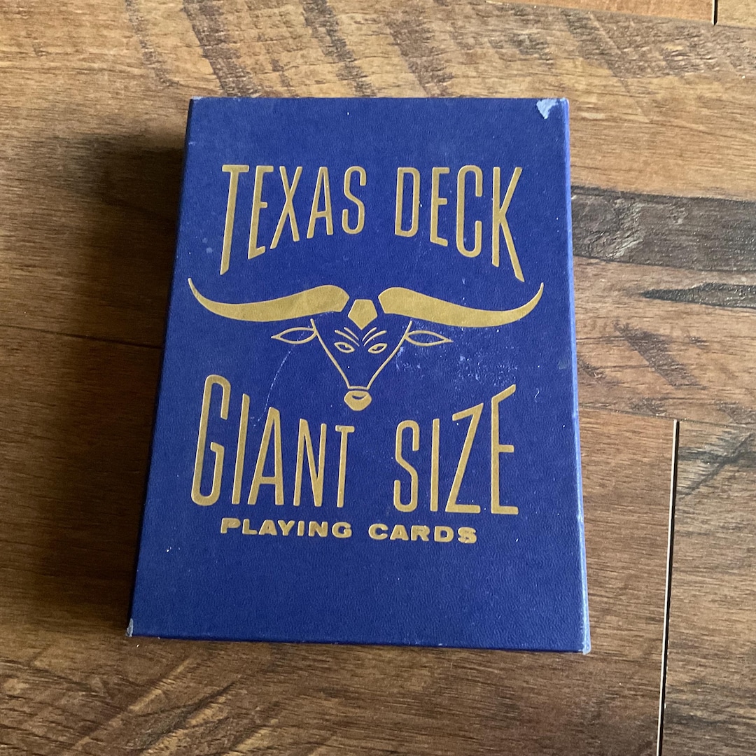 Vintage Texas Deck Giant Size Playing Cards- COMPLETE - Etsy
