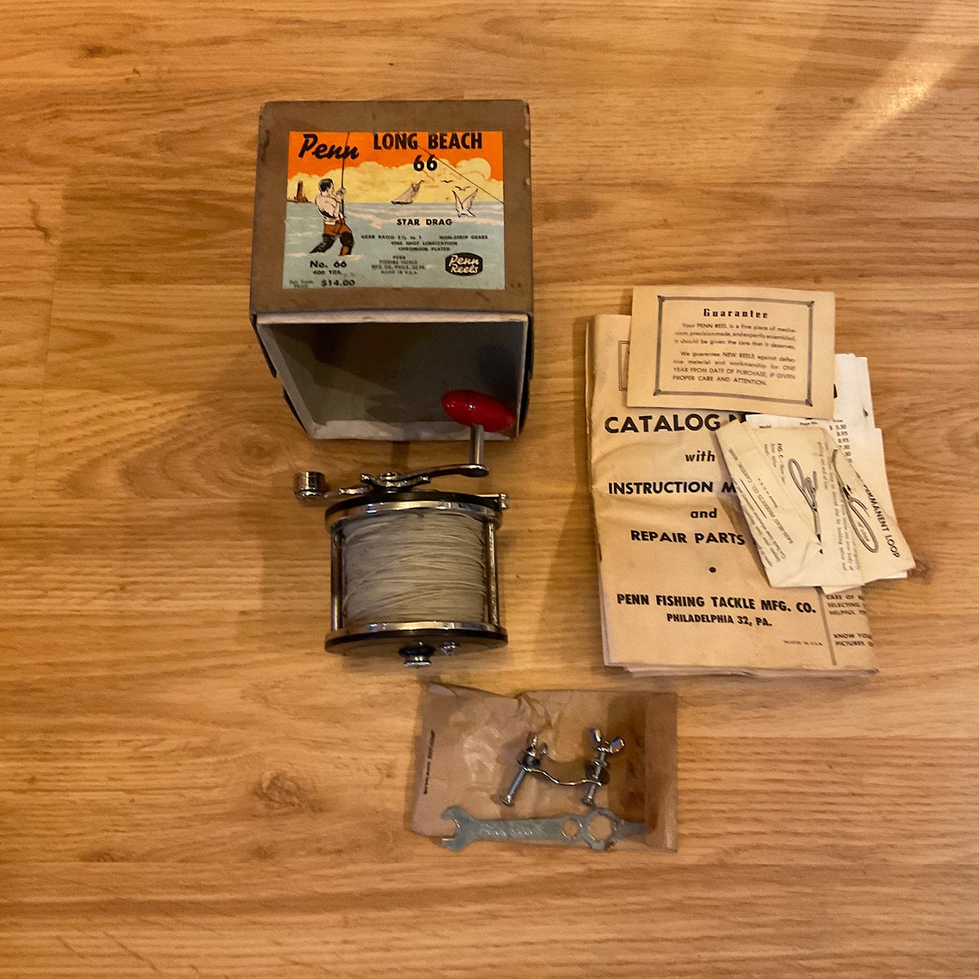 Vintage Penn Long Beach 66 Reel No 66 - Etsy