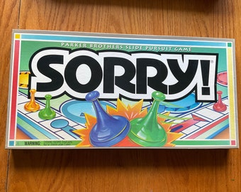 Vintage SORRY Board Game 1992 Complete - Etsy
