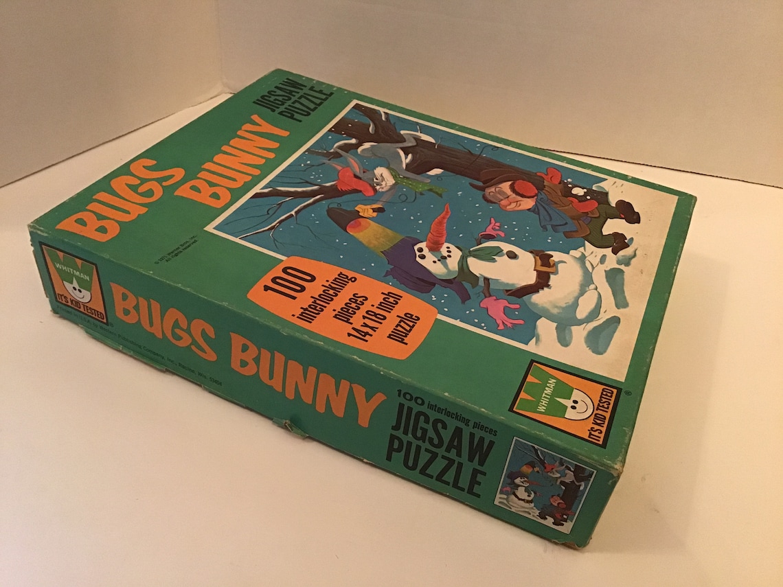 Vintage 1971 Bugs Bunny 100 Piece Puzzle | Etsy