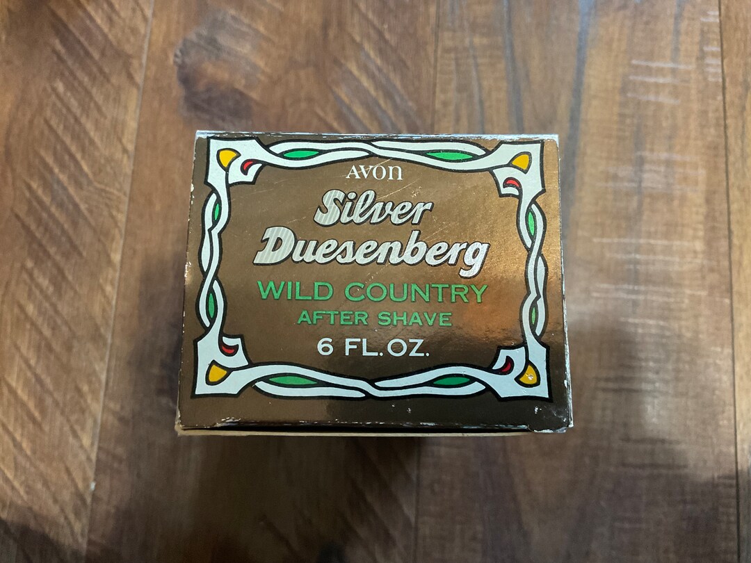 Vintage AVON Silver Duesenberg Car Decanter - Wild Country After Shave ...