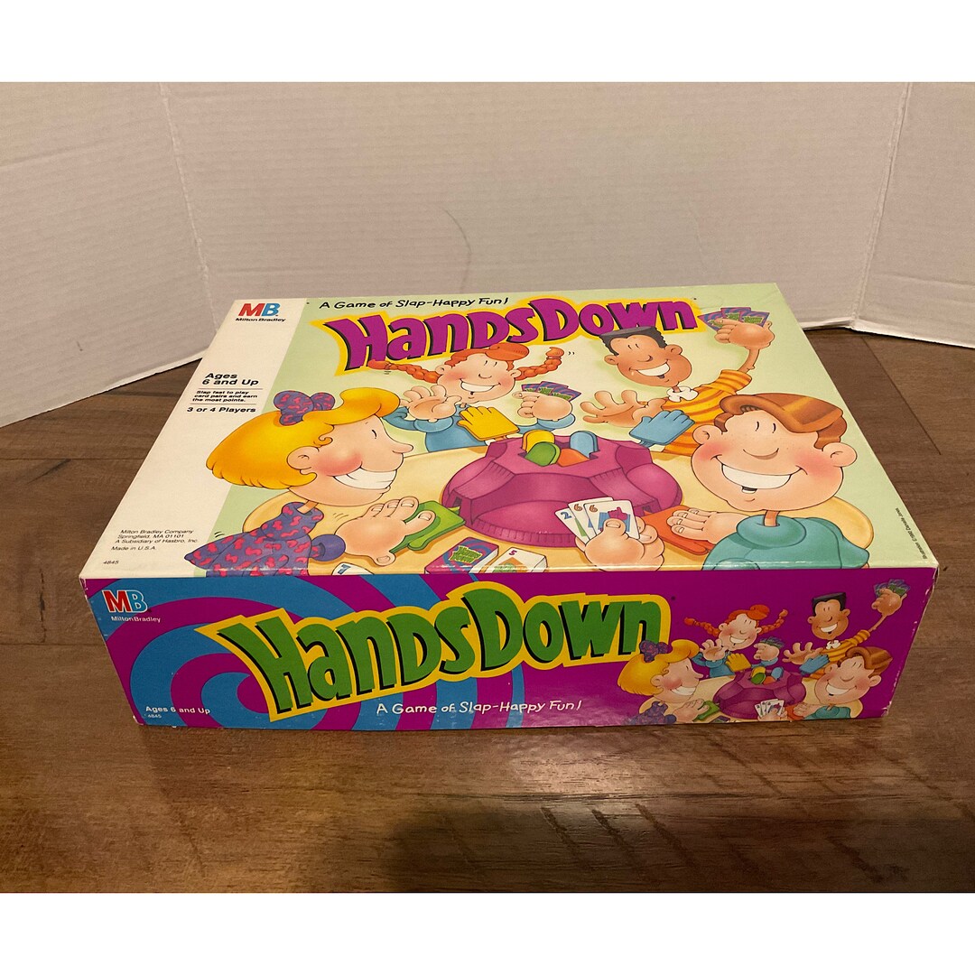 1990 Milton Bradley Hands Down Game- Missing 1 Card - Etsy
