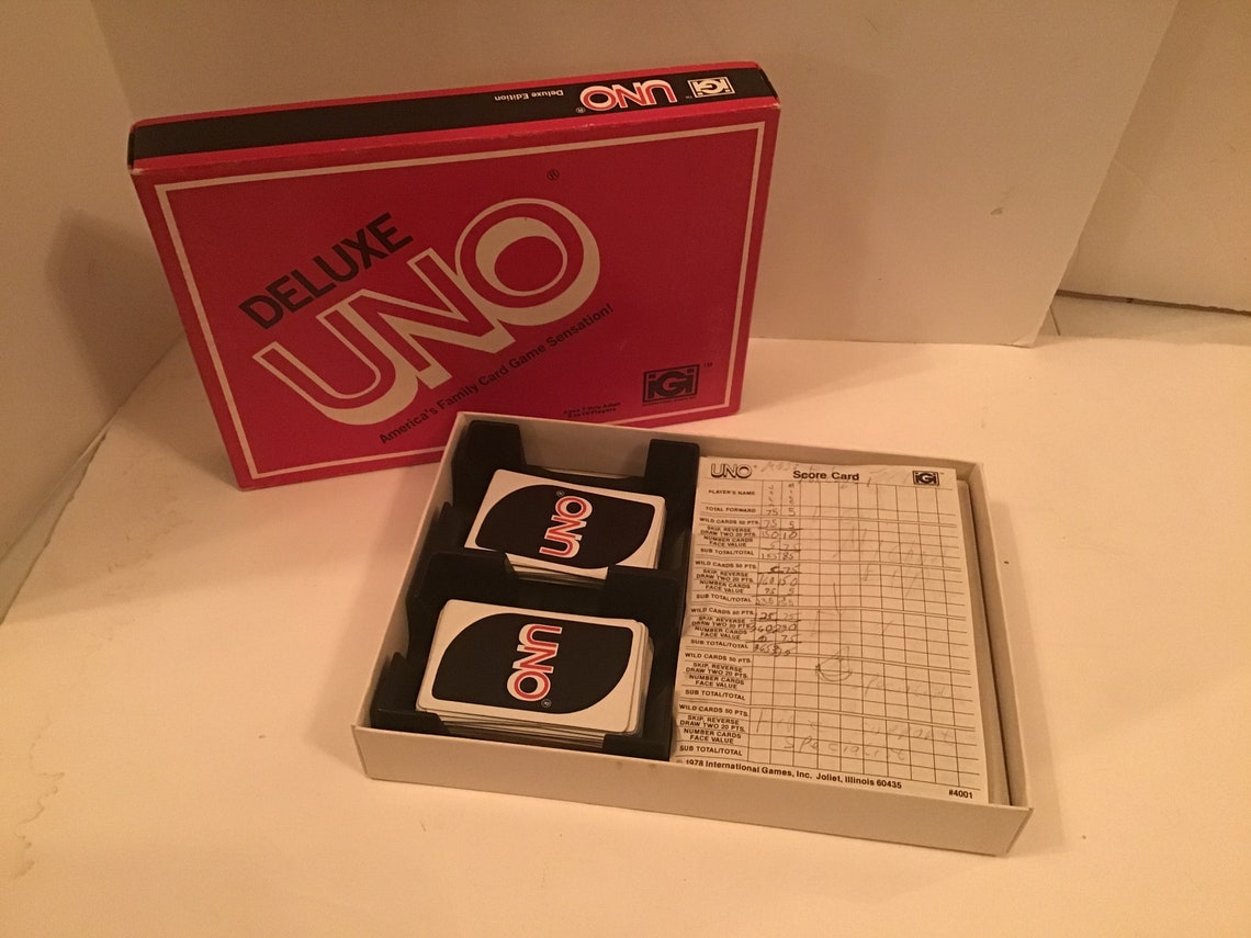 Vintage 1978 UNO Deluxe Game - Etsy