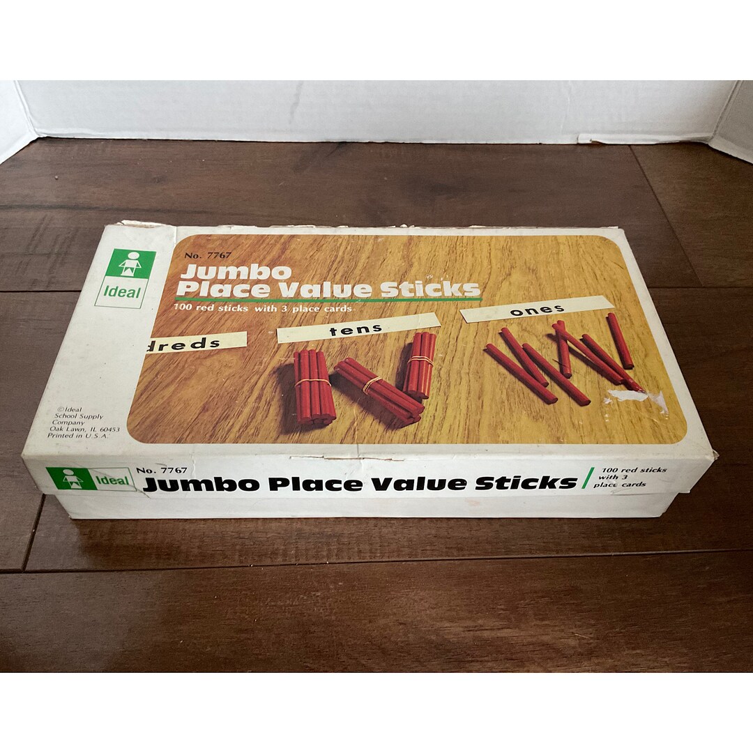1981 Ideal School Supply Co Jumbo Place Value Sticks - Etsy