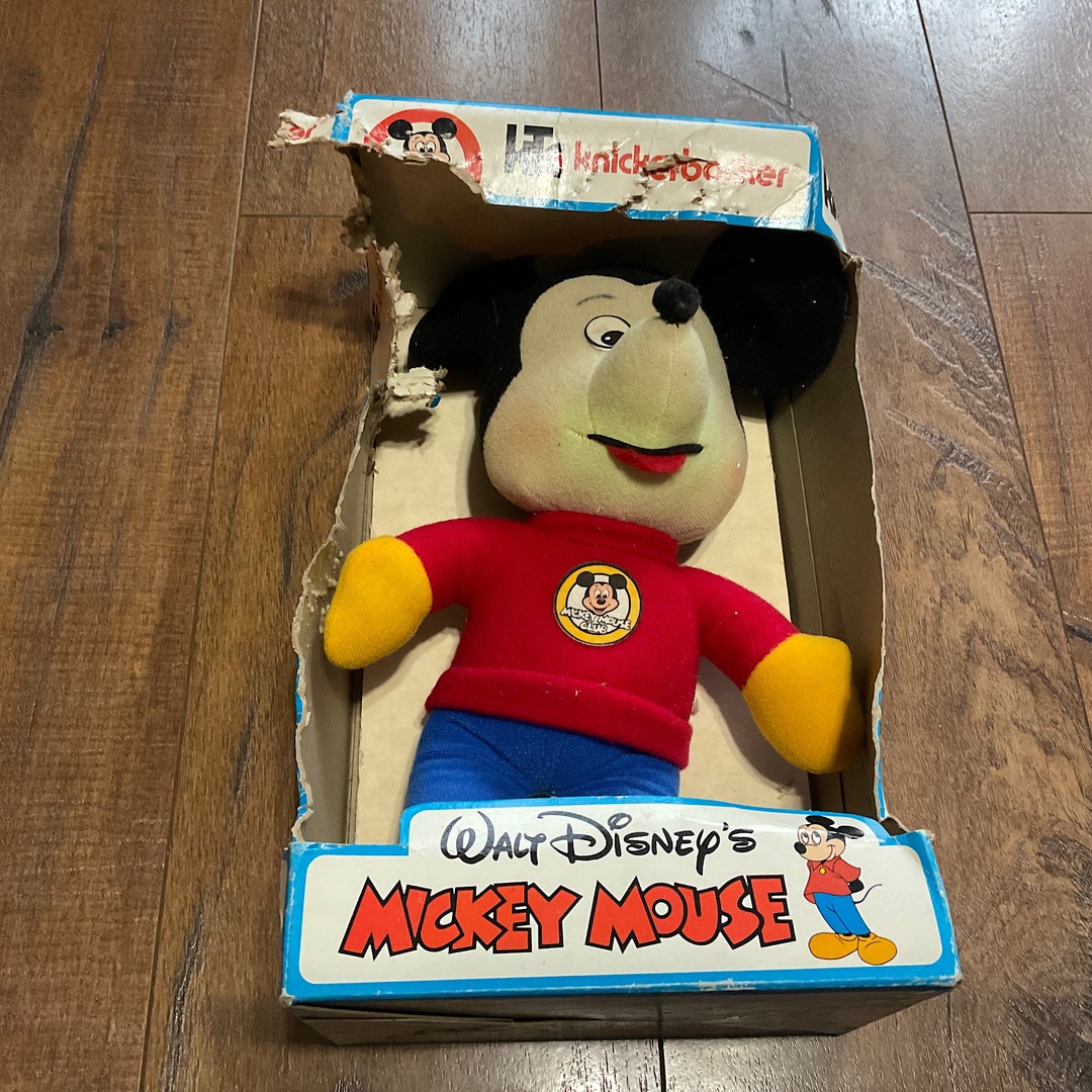 1977 Knickerbocker Mickey Mouse Plush in Box - Etsy